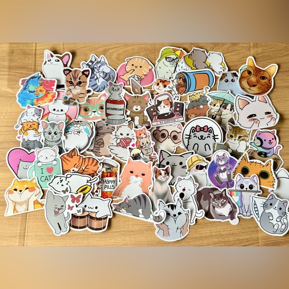 Design | 5pc Funny Cat Sticker Pack New | Poshmark